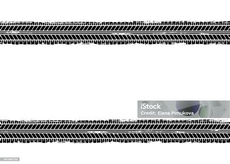 자동 타이어 트레드 그런 지 요소 자동차와 오토바이 타이어 패턴 휠 타이어 트레드 트랙 블랙 타이어 인쇄 흰색 배경에 고립된 벡터 일러스트 레이 션 벡터에 대한 스톡 벡터