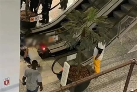 Homem Morto Em Shopping Foi Encurralado Em Escada Rolante Veja Vídeo