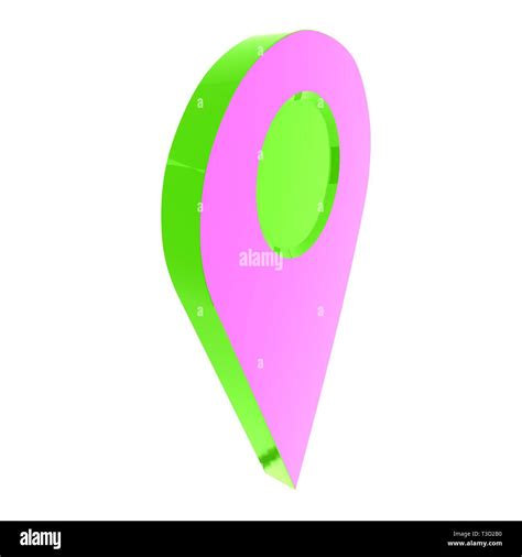 Realistic D Pointer Of Map D Illustration Stock Photo Alamy