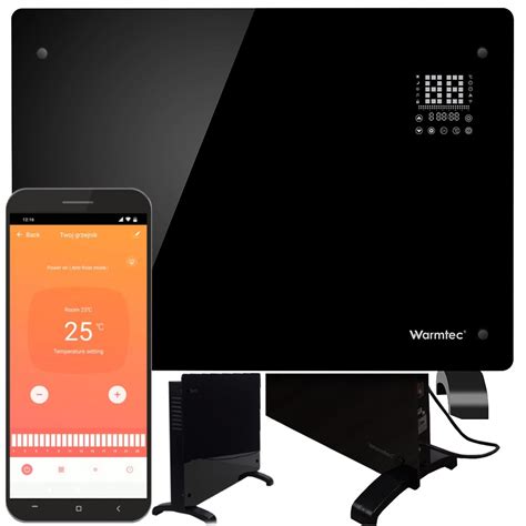 GRZEJNIK ELEKTRYCZNY WARMTEC EGW 1500W WiFi CZARNY 8380941170