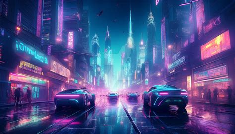 Futuristic Neon City 4 By Anavrin Ai On Deviantart