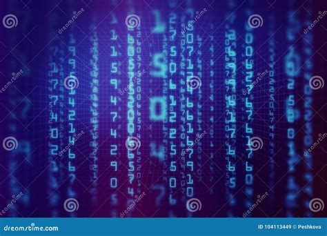 Blue Binary Code Wallpaper Stock Illustration Illustration Of Coding