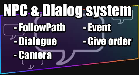 Npc And Dialogue System In Blueprints Ue Marketplace