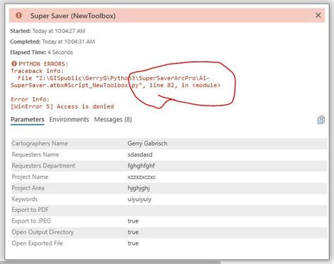 Scripting Tool Does Not Return Line Error Consiten Esri Community