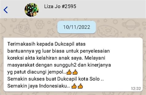 Liza Jo Kinerja Disdukcapil Patut Diajungi Jempol Disdukcapil Kota Surakarta