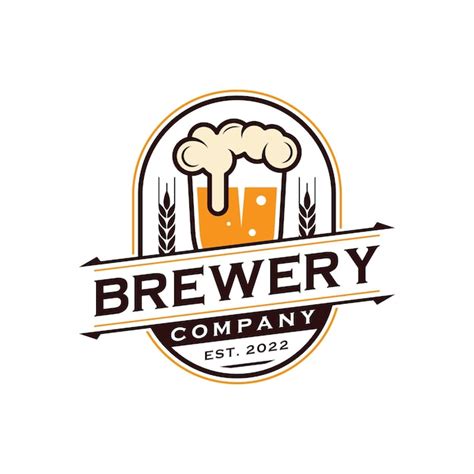 Premium Vector Vintage Brewery Beer Company Logo