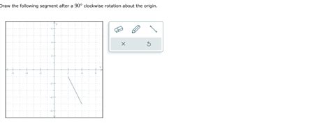 Draw The Following Segment After A 90circ Clockwise Rotation About The