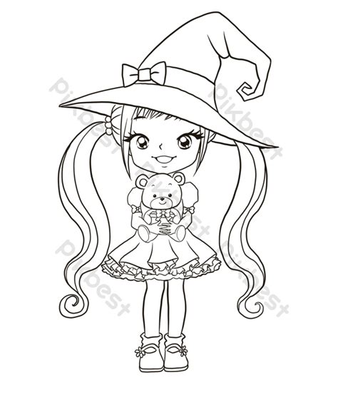 ภาพแมมด ฮลโลวน การตน นารก ภาพประกอบ วาด Chibi มงงะ วาด อะนเมะ