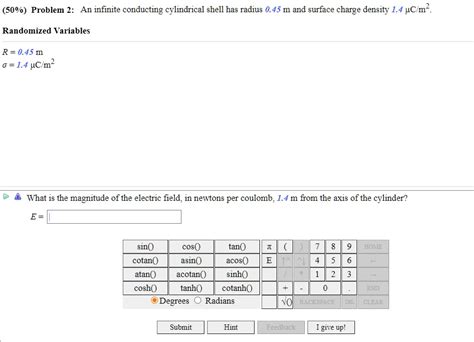 Solved 500 Problem 2 An Infinite Conducting Cylindrical Shell Has