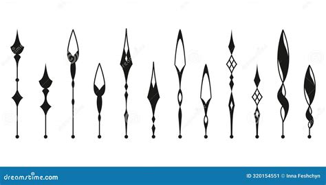 Clock Pointer Arrow Black Silhouette Chronometer Element Clock Arm