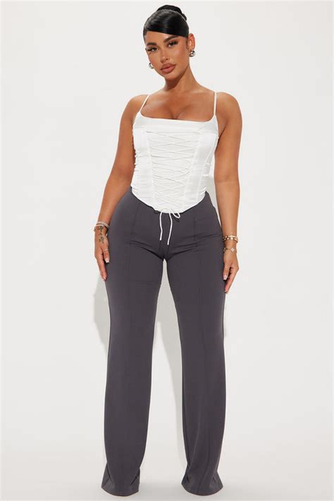 Margot Satin Corset Top Ivory Fashion Nova
