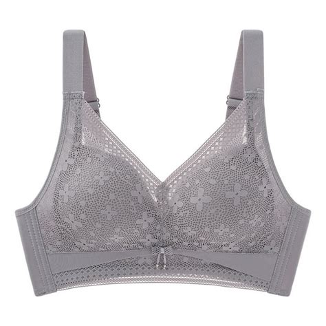 Xflwam Women Wireless Push Up Comfort Bra Full Coverage Plus Size Full