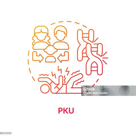 Pku Red Gradient Concept Icon Stock Illustration Download Image Now
