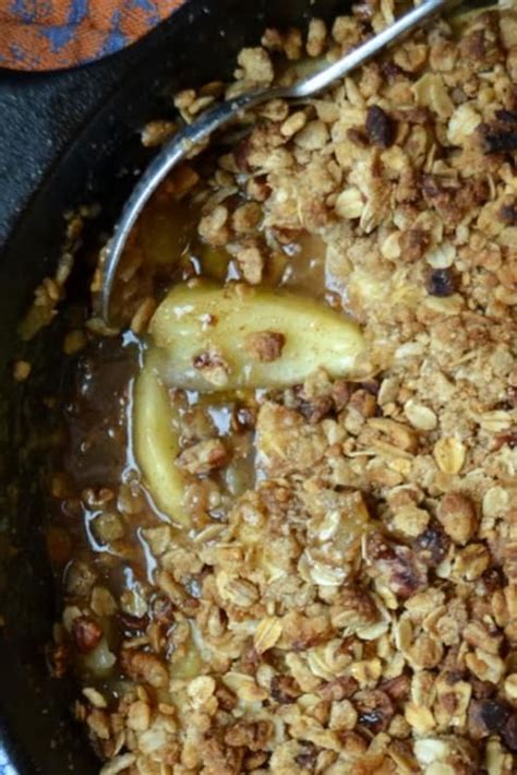 Skillet Apple Pecan Crumble Recipe Recipe Crumble Recipe Recipes