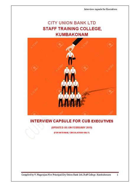Interview Capsule For Cub Executives Pdf Dividend Banks