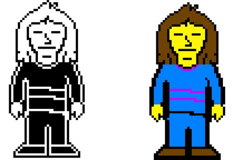 Undertale Frisk Sprite Pixel Art Maker