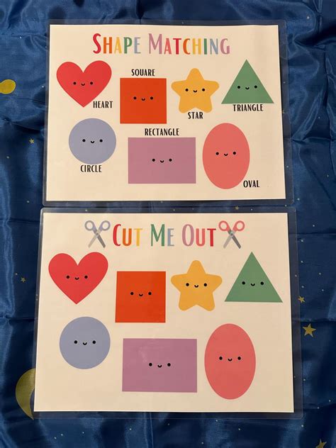 Printable Preschool Shapes Matching Worksheet Pdf Preschool Curriculum