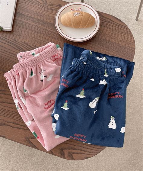 허그미달링 [커플] 올라프 극세사 수면바지 위시버킷