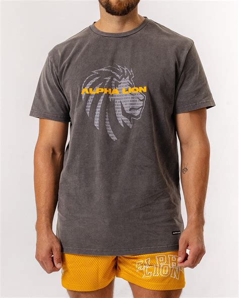 Legacy Tee Redacted Print Alpha Lion