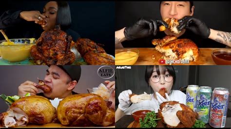 Mukbangers Eating Whole Chicken Youtube