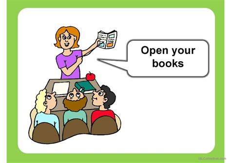 Language Classroom Pictionary Pictu English Esl Powerpoints