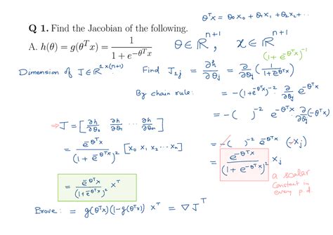 Jacobian And Local Linearity Q Find The Jacobian Of The Following