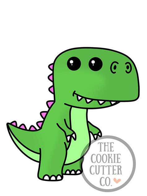 Green Dino Cookie Cutter The Cookie Cutter Co