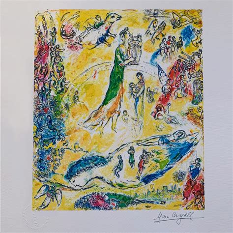 Marc Chagall Limited Edition Signed And Numbered Giclee The Sorcerer