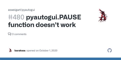 Pyautogui PAUSE Function Doesn T Work Issue 480 Asweigart