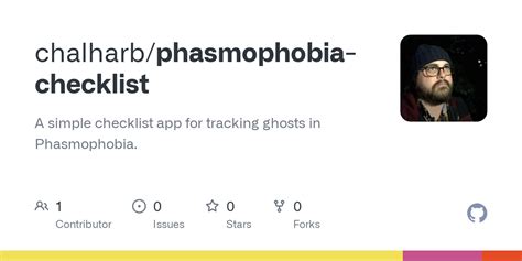 Github Chalharb Phasmophobia Checklist A Simple Checklist App For Tracking Ghosts In