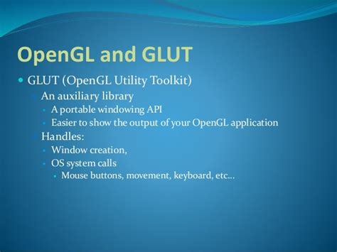 Open Gl Open Graphics Library