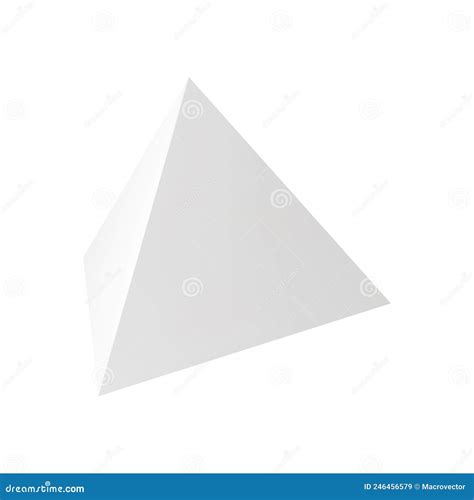 Minimal Tetrahedron Shape Black And White Triangle Wall Lamp Royalty