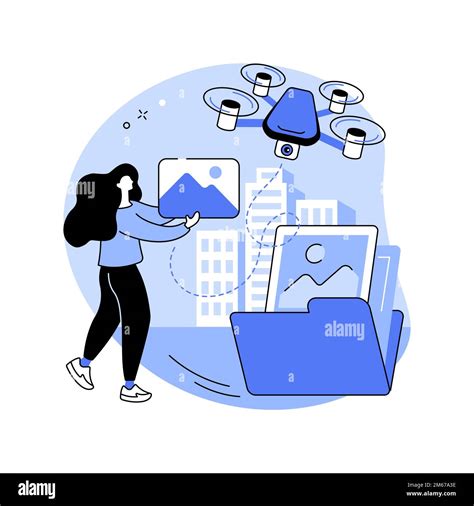 Aerial Photography Abstract Concept Vector Illustration Aerial Commercial Photography Air