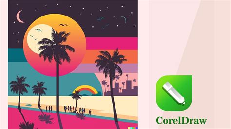 Coreldraw Beautiful Scenery Corel Draw Advanced Tutorial For Beginners Youtube