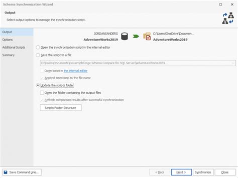 Using Onedrive To Store Scripts Folders For Dbforge Schema Compare