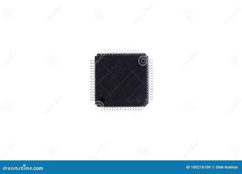 Digital Programmable Microcircuit Microprocessor Royalty Free Stock