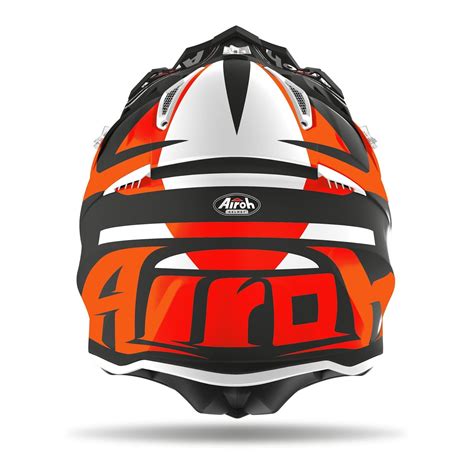 Kask cross Airoh AVIATOR ACE TRICK ORANGE MATT pomarańczowy biały czarny RRmoto pl