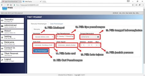 Cara Pesan Tiket Pesawat Payment Elektrik