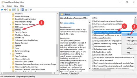 how to disable encrypted file indexing on windows 10