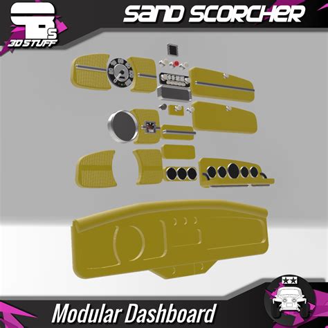 STL File 1 10 Modular Dashboard Tamiya Sand Scorcher Model To
