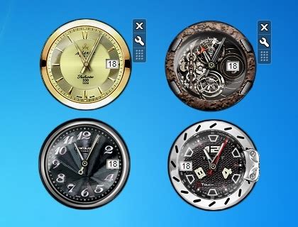Analog Clocks Windows Desktop Gadget