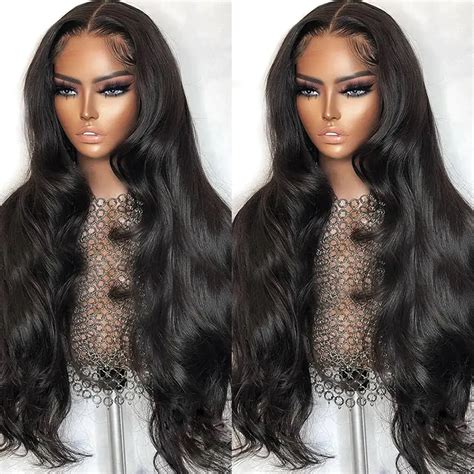 Perruque Lace Front Wig Body Wave Br Silienne Naturelle Cheveux Humains
