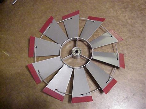 Fan 24 Only Replacement Part Silver With Red Tips 8 Ft Windmill 18
