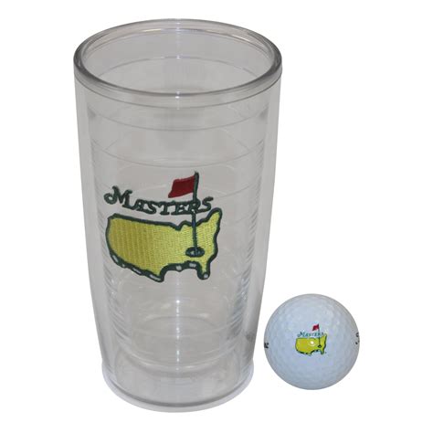 Lot Detail Masters Patch Logo Golf Tumbler With Masters Logo Golf Ball
