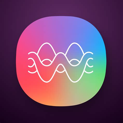 Overlapping Waves App Icon Abstract Energy Synergy Flow Waveform