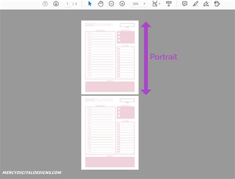 How To Print A Planner Inserts Mercy Digital Designs