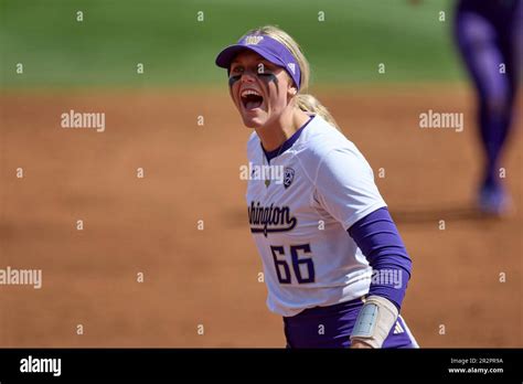 Washington Starting Pitcher Ruby Meylan After A Strikeout Against