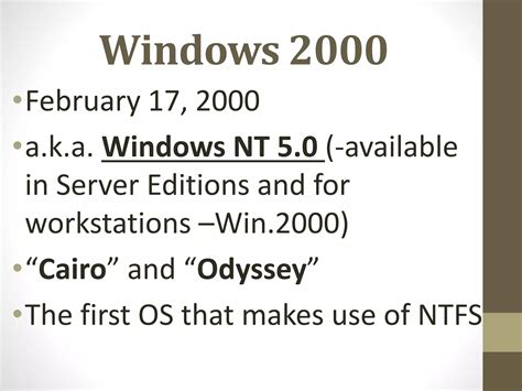 Windows Operating System Pptx Operating Systems Computer Software And Applications
