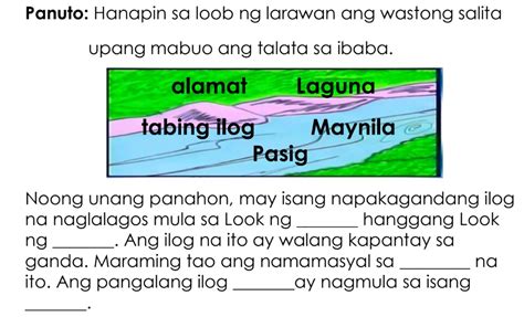 Panuto Hanapin sa loob ng larawan ang wastong | StudyX
