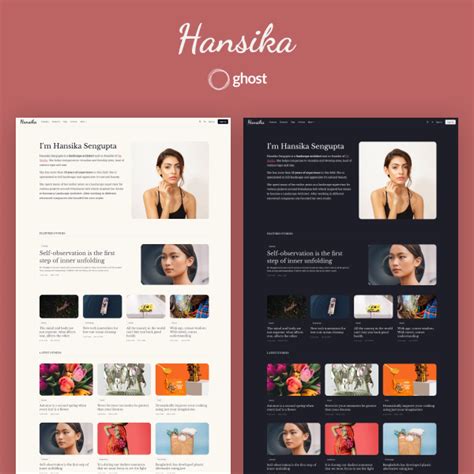 Hansika Multipurpose Ghost Theme For Blog And Newsletter